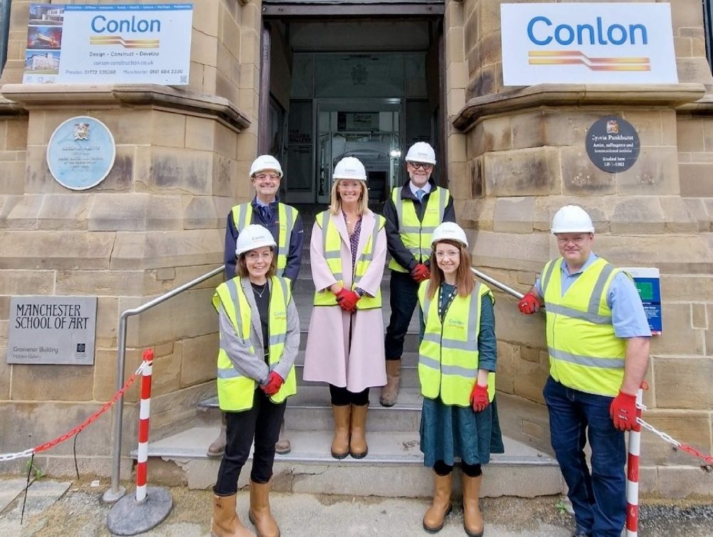 Lady Edwina Grosvenor Visit to MMU Grosvenor Building Project | Conlon ...